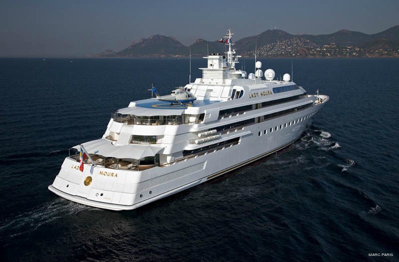 Yacht LADY MOURA, a 105m Mega Yacht by Blohm & Voss | CHARTERWORLD ...